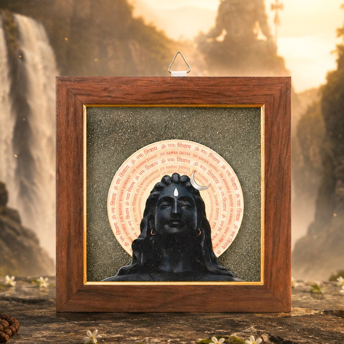 Adiyogi Pyrite Frame for Vaastu – Japam