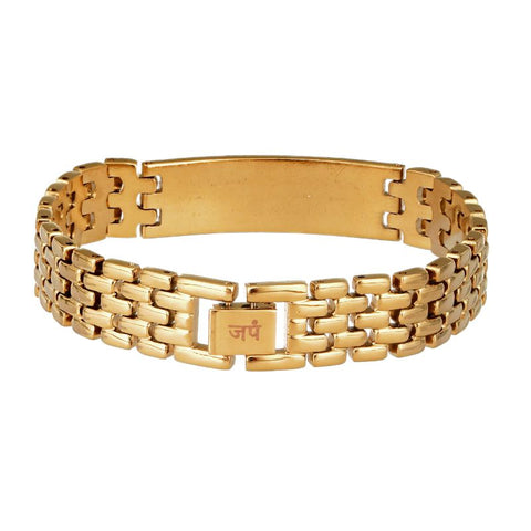 Gold Plated Sacred Grid Om Bracelet – Japam