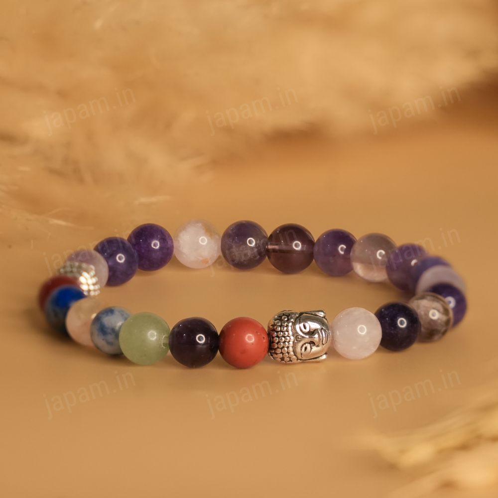 Amethyst x Seven Chakra Buddha Band – Japam