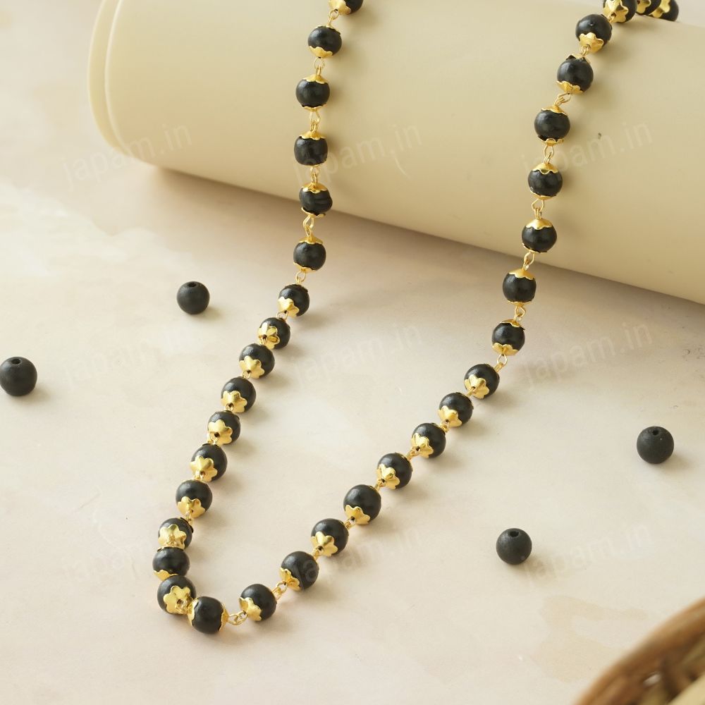 Gold Plated Eternal Karungali Mala – Japam