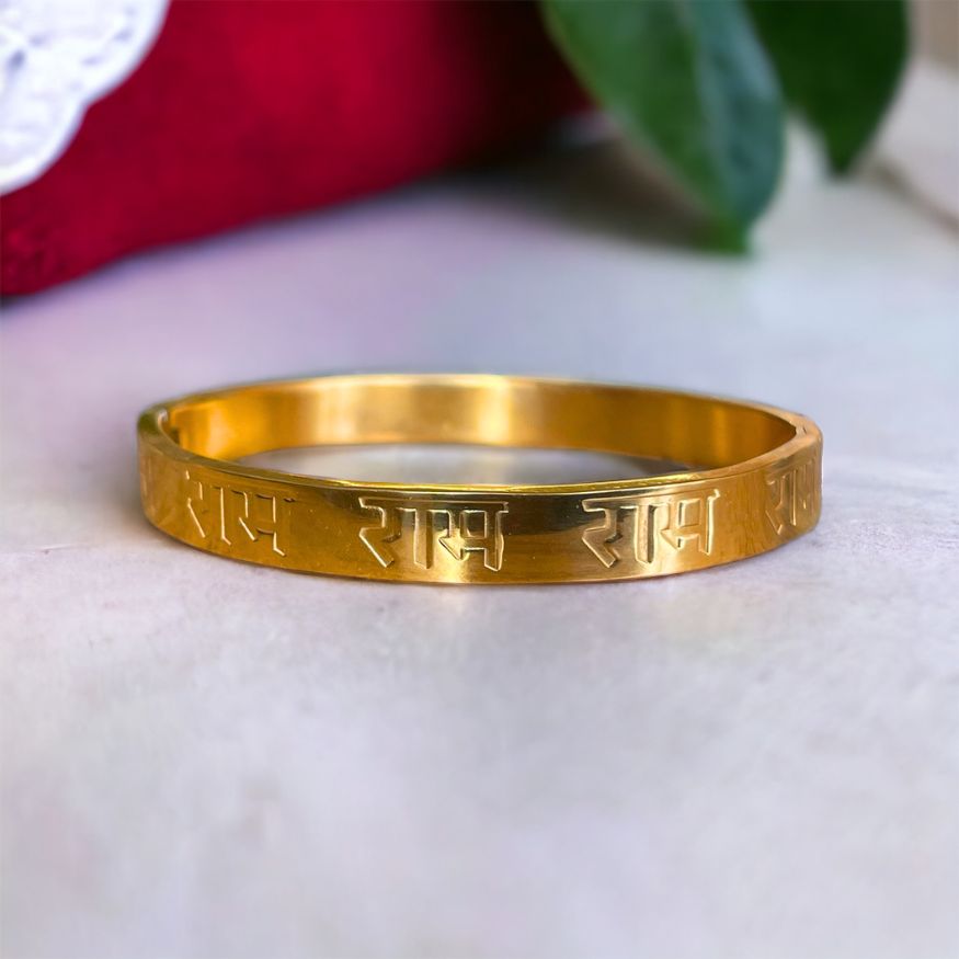 Gold Plated Ram Ji Kada – Japam